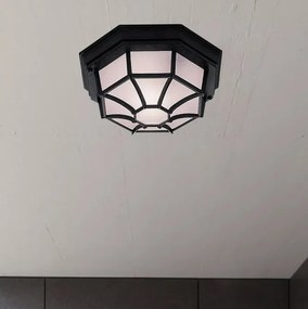 Searchlight 2942BK Stropní hliníkové svítidlo VERMONT černé IP54