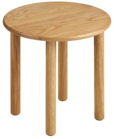 Kulatý odkládací stolek z dubového dřeva ø 40 cm Jena – House Nordic
