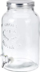 Skleněný dávkovač nápojů s kohoutkem, 5,5 l