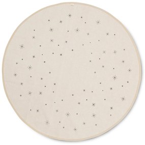 Ferm Living Podložka pod vánoční stromek Black Star Ø 120 cm, krémová barva, textil