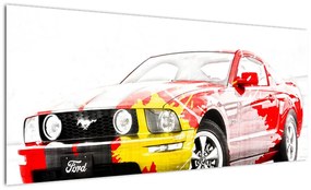 Auto Ford Mustang - obraz (100x40cm)
