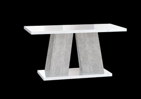 Prospero Konferenční stolek Mufo Barva: bílý lesk/kámen