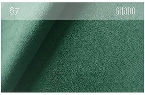 Třímístná pohovka esme 214 cm samet zelená MUZZA