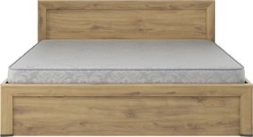 Postel 160x200 s roštem, úložným prostorem Sapori dub navarra