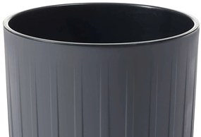 PLASTOVÝ KVĚTINÁČ STRIPPED ECO 42X25 CM ANTRACITOVÁ