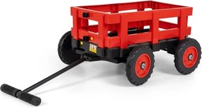 Elektrický traktor s přívěsem Rolly červený