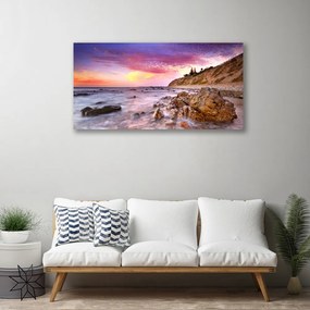 Obraz na plátně Moře Kameny Krajina 120x60 cm