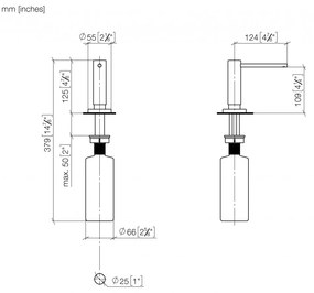 Dornbracht - Zápustný chromový dávkovač, chrom 82434970-00