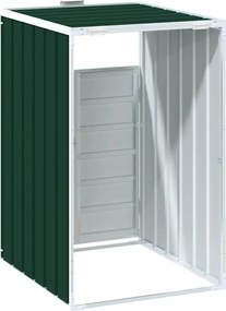 vidaXL Box na 1 popelnici 72 x 81 x 115 cm ocel [4006171] Barva: Šedá