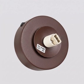 Sollux Lighting Nástěnné svítidlo YOLI 1 hnědé s vypínačem