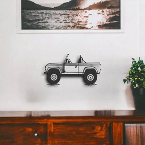 Ford Bronco - kovový obraz na zeď Velikost: 100cm, Barva: Black