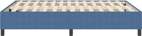 Rám platformy Modrá 160 x 200 cm Žebrovaná látka 3337420