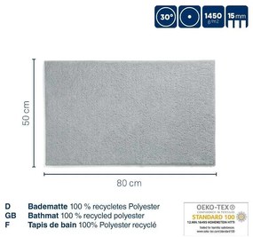 KELA Koupelnová předložka Maja 80x50 cm polyester starorůžová KL-23539