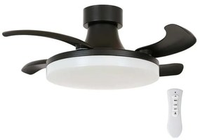 Fanaway | FANAWAY 210665 - LED Stmívatelný ventilátor ORBIT LED/25W/230V černá + DO | FAN00220