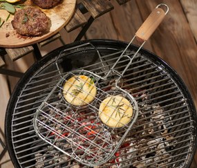 Tchibo - BBQ obracečka na hamburgery - barva: hnědá