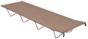 Kempingová postel 180 x 60 x 19 cm oxfordská látka ocel taupe