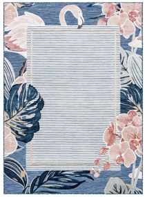 Dywany Łuszczów Kusový koberec Botanic 65240 Flamingo navy – na ven i na doma - 117x170 cm