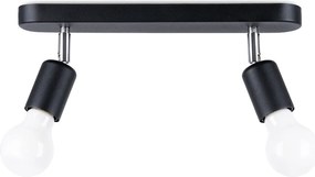 Sollux Lighting Stropní svítidlo FORNES 2 černé