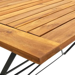 Skládací zahradní stůl 120 x 70 x 74 cm masivní akáciové dřevo 313159
