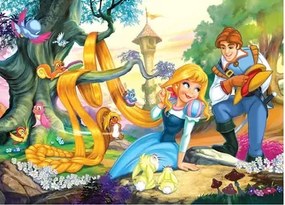 EUROGRAPHICS Puzzle Princezna s nádhernými vlasy / 100 dílků / od 5 le