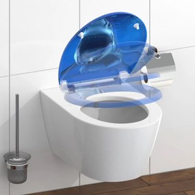 Eisl Sanitär WC prkénko Duroplast Soft Close Blue Shark 82371