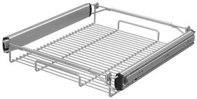 In-Design Polička na prádlo plný výsuv tlumené zavírání šedá Šířka koše (mm): 480 mm, Minimální nastavitelná šířka: 540 mm, Maximální nastavitelná šířka: 700 mm