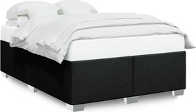Rám postele bez matrace černý 160 x 200 cm textil 3284487