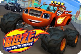 Dětská koupelnová předložka Plamínek a Čtyřkoláci Monster Truck 40 × 60 cm