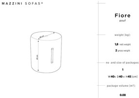 MAZZINI SOFAS Taburet Flore