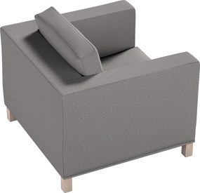 Potah na křesko IKEA Karlanda, krátký barva šedá látka pletený vzor