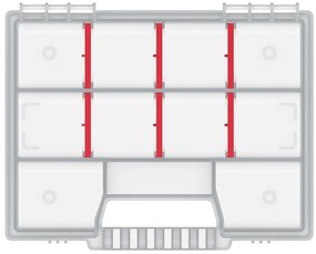 Organizér ZERGOT 19,5 x 15,5 x 3,5 cm červený