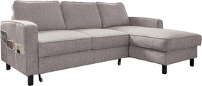XXXLutz ROHOVÁ SEDAČKA, textil, šedobílá MID.YOU - Sedací soupravy - 001454003206