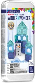Magna tiles magnetická stavebnice micromags winter wonderland travel set 26 dílů