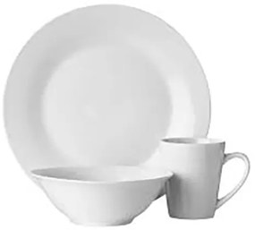 PremierHousewares Jídelní porcelánová sada Luce 12 kusů, bílá, lesk