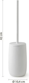 Gedy Gedy, KIRA WC kartáč na postavení, bílá mat, KI3302