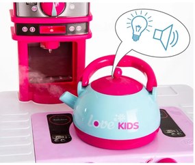 Bestent Dětská kuchyňka s topinkovačem, čajníkem s efektem páry 32ks