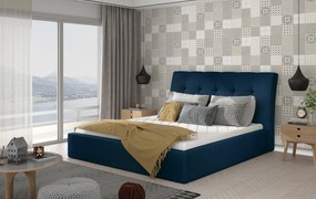 Eltap Čalouněná postel Inge s úložným prostorem Materiál a barva potahu: Monolith 77 - tmavě modrá, Rozměry (cm): 140x200