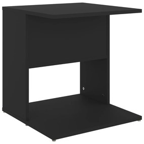 Odkládací stolek černý 45 x 45 x 48 cm dřevotříska - Default Title