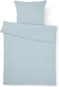 Tchibo - Krepové povlečení, standardní velikost, modrá