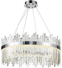 Toolight Toolight, LED stropní svítidlo 60cm, 58W, 4000K, APP1516-CP60, chromová, OSW-03264