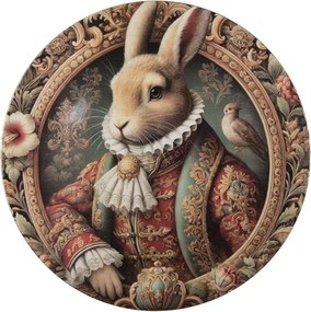 Servírovací umělý talíř Victorian Gentleman Rabbit L - Ø 40*1 cm