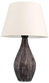 Stolní lampa RAMZES 1xE27/40W/230V bílá/hnědá