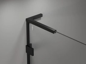 Mexen Lunar L sprchová stěna Walk-in levá 70 x 200 cm, transparentní 8 mm, černá - 830L-070-000-70-00-L