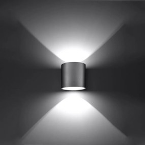 Sollux Lighting Nástěnné svítidlo ORBIS 1 šedé