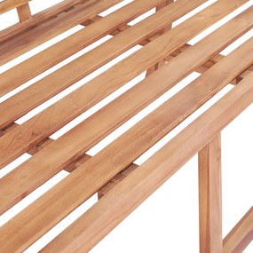 Zahradní Lavice 127 X 58,5 X 92,5 Cm Masivní Teakové Dřevo
