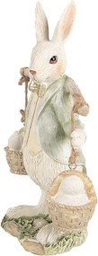 Dekorace králíček s ptáčky - 12*7*17 cm