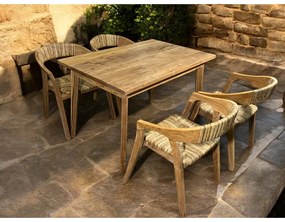 Massive home | ROSARIO 120cm+ISABELLA SET - teakový nábytek