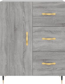 Skříň highboard šedá sonoma 69,5 x 34 x 180 cm kompozitní dřevo 3199799