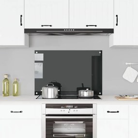 Kuchyňský panel černý 90 x 60 cm tvrzené sklo 249489