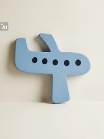 Sinsay - Dětská LED nástěnná lampa ve tvaru letadla - modrá